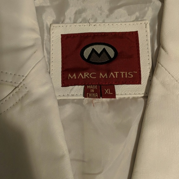 Marc Mattis | Jackets & Coats | Ladies Marc Mattis White Leather Jacket ...
